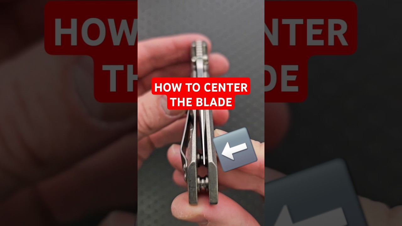 How To Center The Blade On Your Pocket Knife! #howto #easy #pocketknife