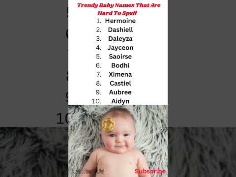 Trendy Baby Names That Are Hard to Pronounce 😳 👧 👦 #shorts #baby #short #shortsvideo #shortvideo