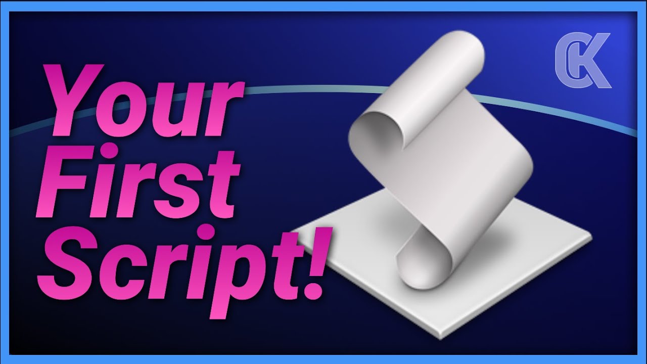 AppleScript Tutorial : First Script