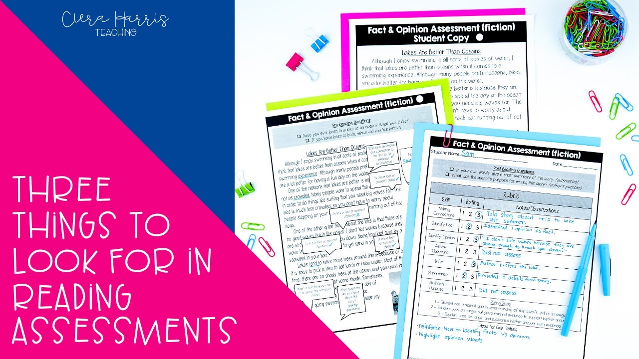 How to Find (ACTUAL) Good Reading Assessments | Ciera Harris Teaching