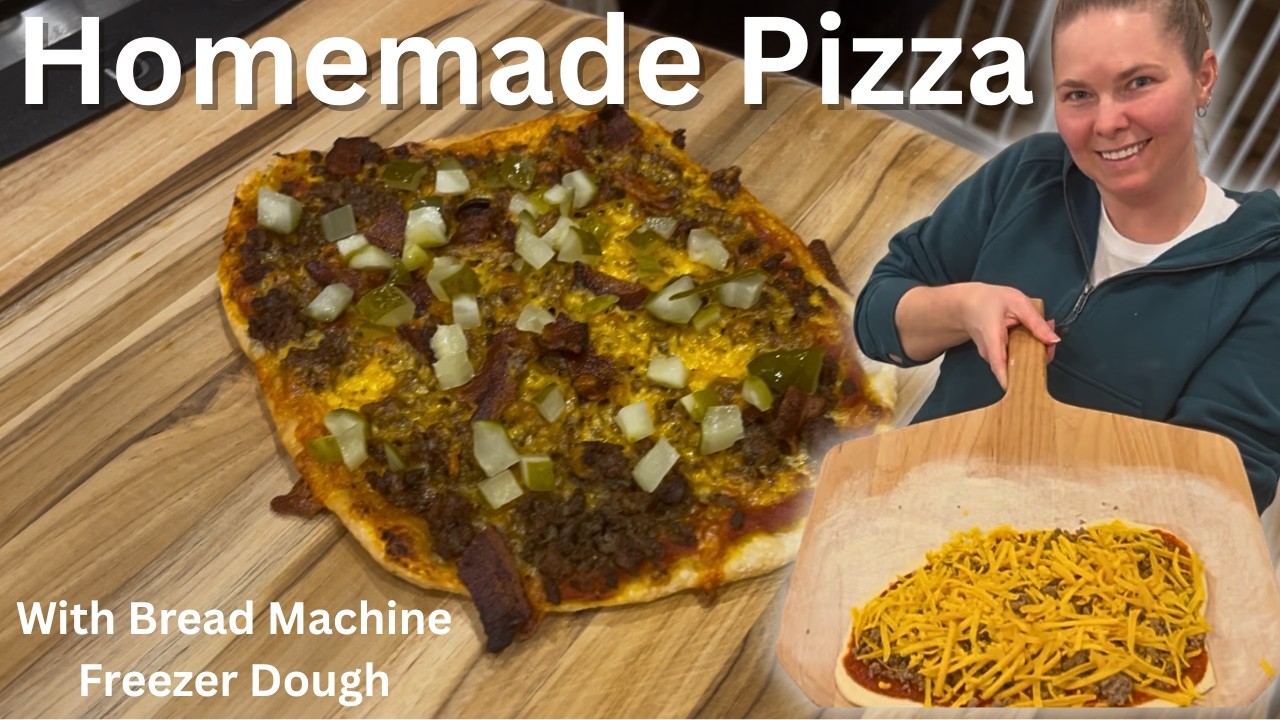 Homemade Pizza: Bread Machine Freezer Dough & Easy Sauce