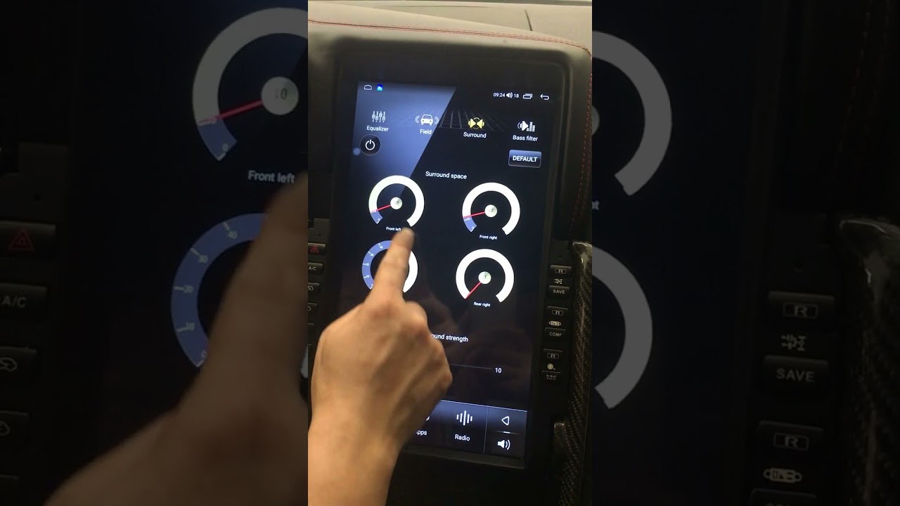 Tesla Style Android Car Stereo Radio GPS Navigation Head Unit SatNav Replacement Nissan GTR GT-R R35