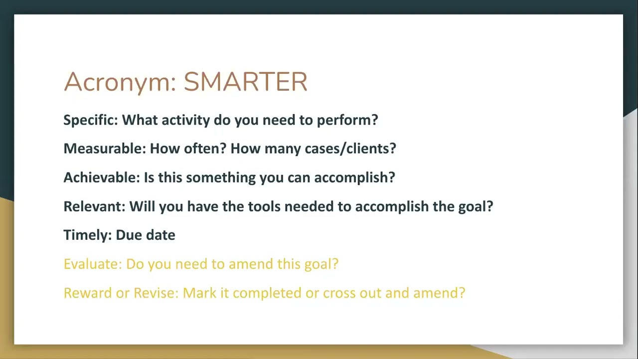 SMART Goals For Learning Contracts