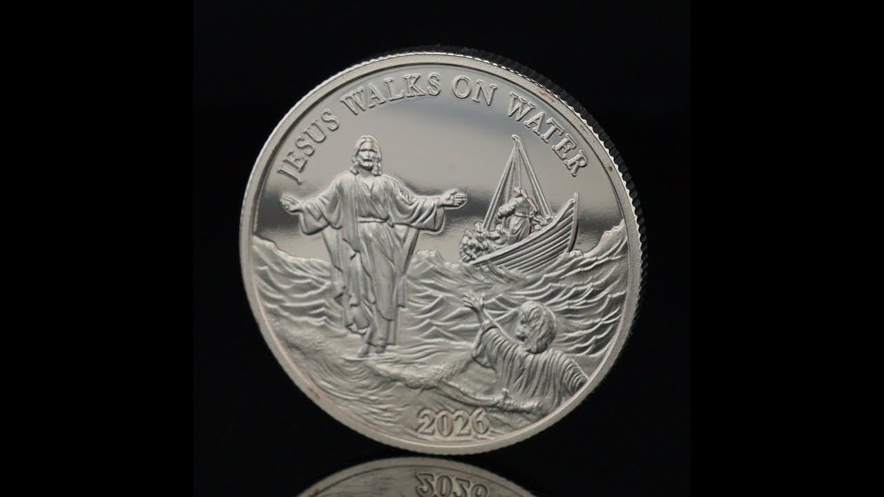 2026 Niue Half Dollar Bible Stories - Jesus Walks on Water | Littleton ...