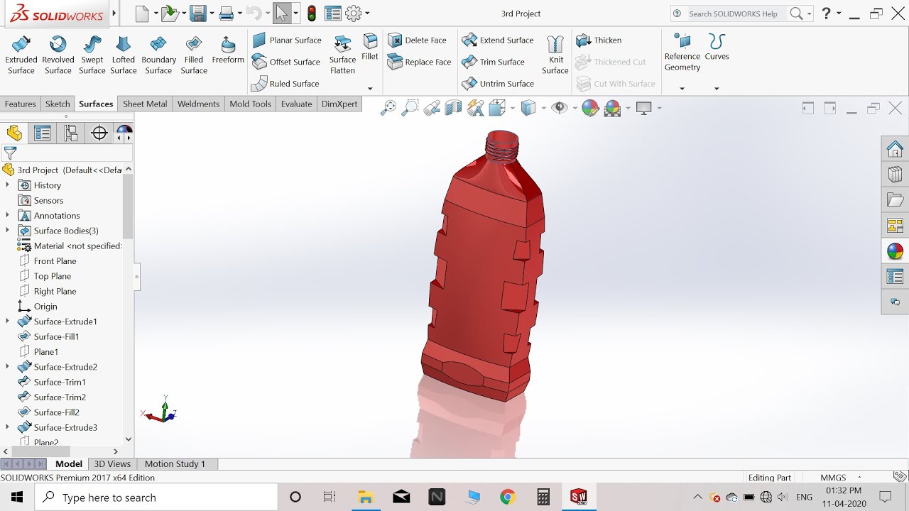 Solidworks Surfacing Tutorial (Plastic product Design)