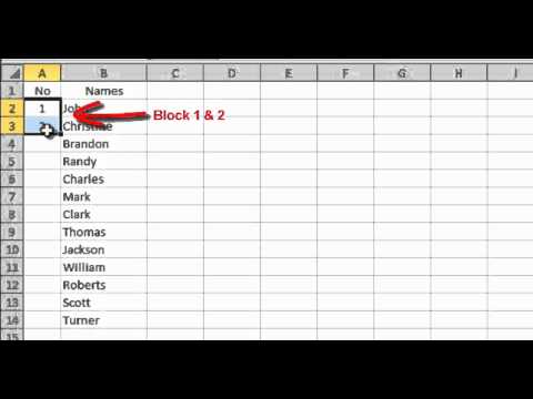 How to create sequential number in Excel FAST