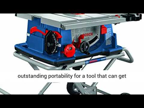 BOSCH 10 In. Worksite Table Saw with Gravity-Rise Wheeled Stand 4100XC-10