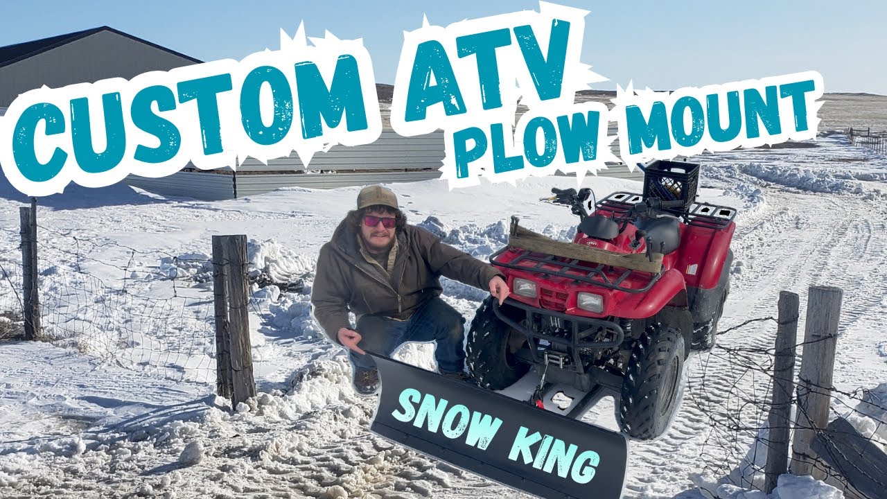 DIY ATV snowplow mount | GET READY FOR SNOW