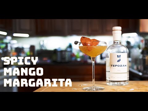 An Easy Spicy Mango Margarita