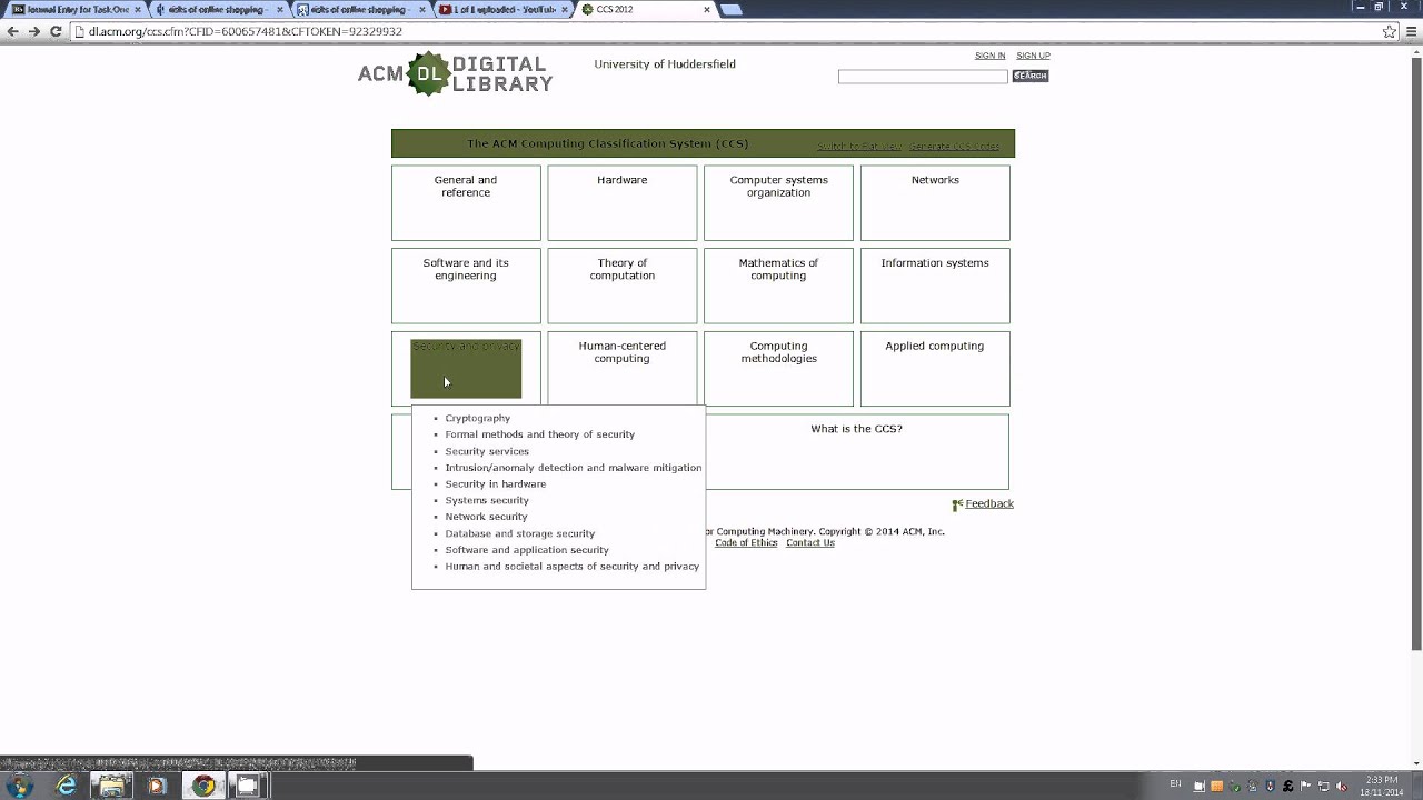 ACM Classification System