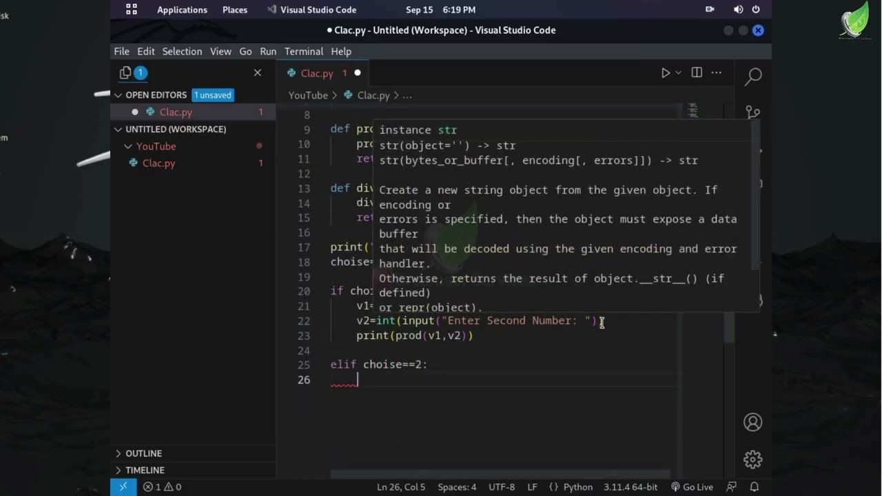 How to Create a Calculator Program 1 in Python | Step-by-Step Beginner Tutorial