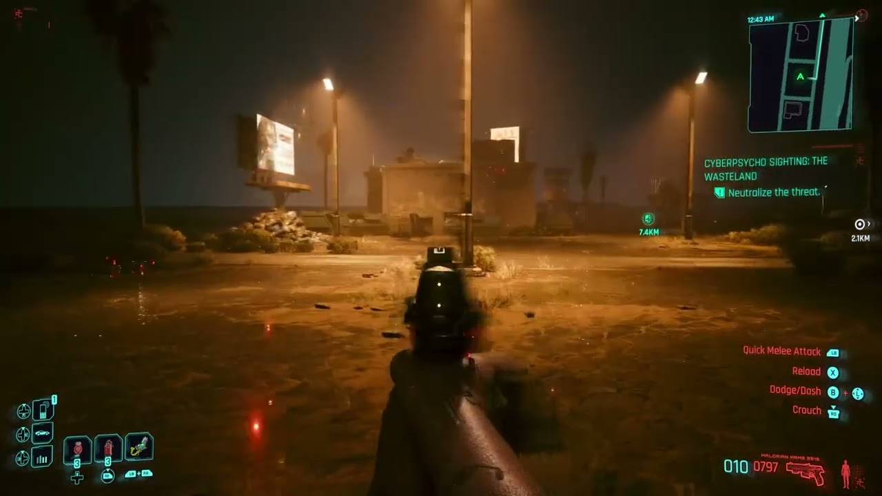 weird graphics glitch in cyberpunk