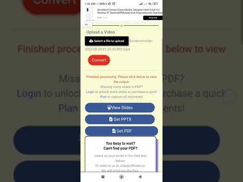 How to Convert Video Into Pdf | Convert Video To Pdf