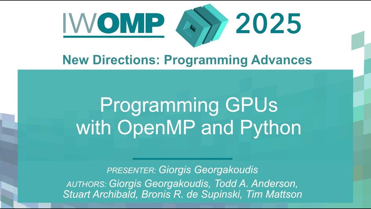 IWOMP 2025 — Programming GPUs with OpenMP and Python