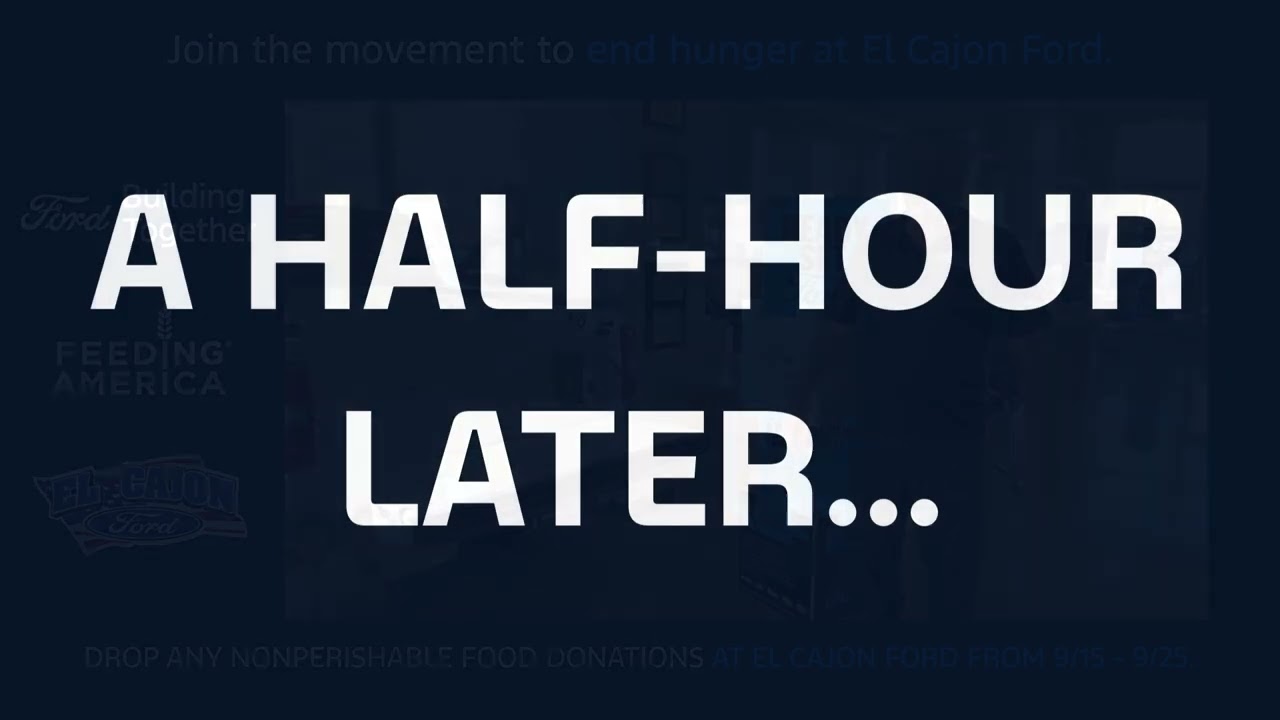 Join the movement to end hunger at El Cajon Ford