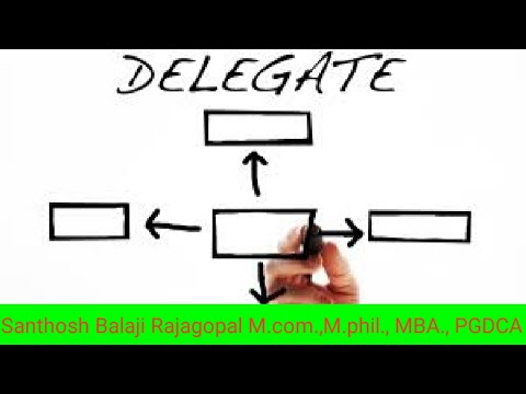 process of delegation | delegation process | steps in delegation | delegation in tamil | santhosh