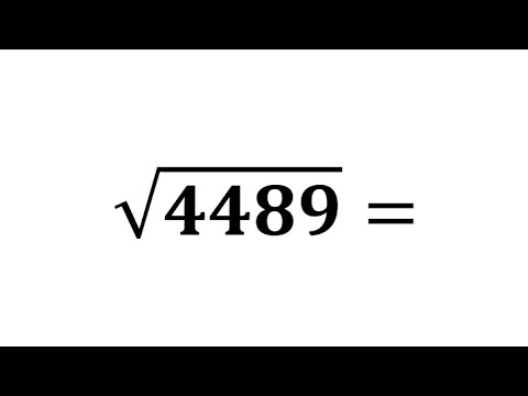 square root of 4489 | square root | math Olympiad questions