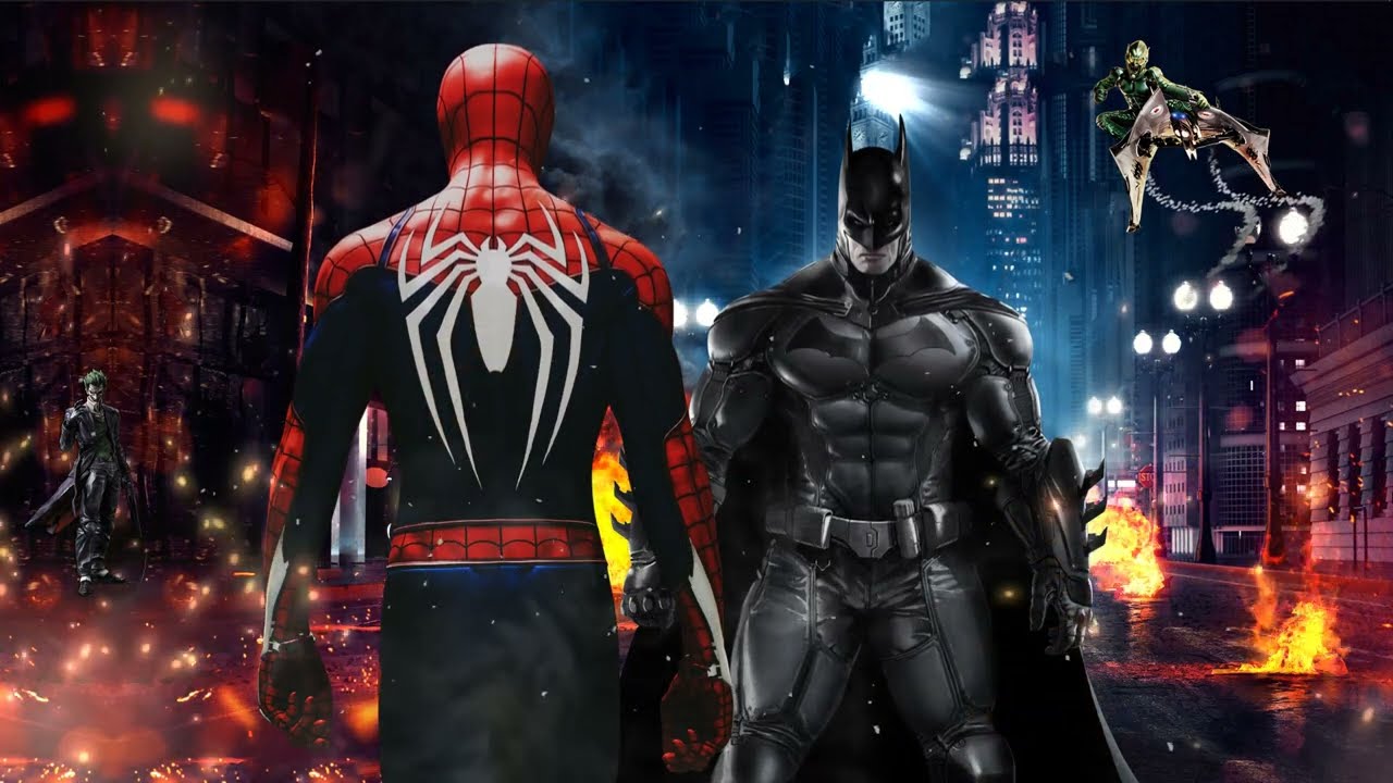 Wallpaper Batman vs Spider-Man - Wallpaper Engine