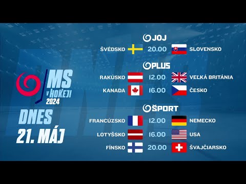 MS V HOKEJI 2024: Prehľad zápasov 21.5.2024