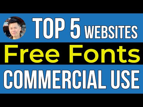 TOP 5 - Free Fonts For Commerical Use Websites For Print on Demand