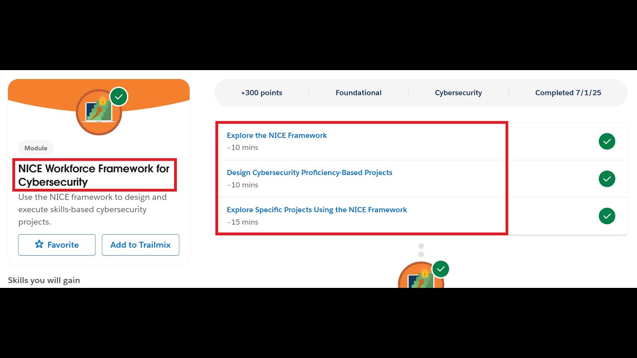 NICE Workforce Framework for Cybersecurity | Salesforce Trailhead