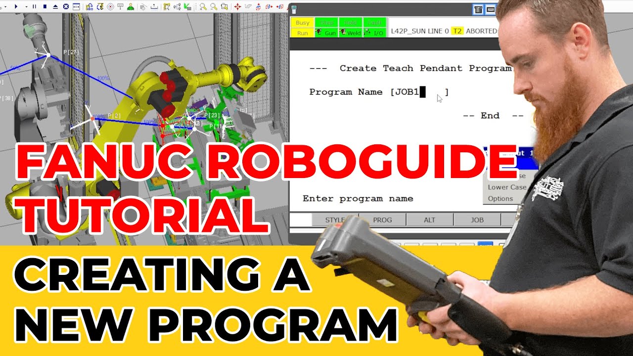 FANUC Roboguide Tutorial: Creating A New Program