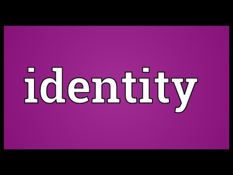 Identity Meaning