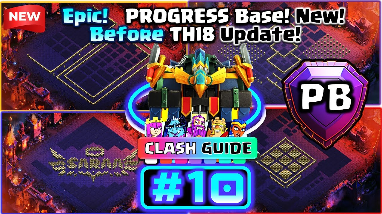 New! TH17 Progress Base and Showcase Base with Link! COC TH17 Funny Troll Base 2025 [Before TH18]