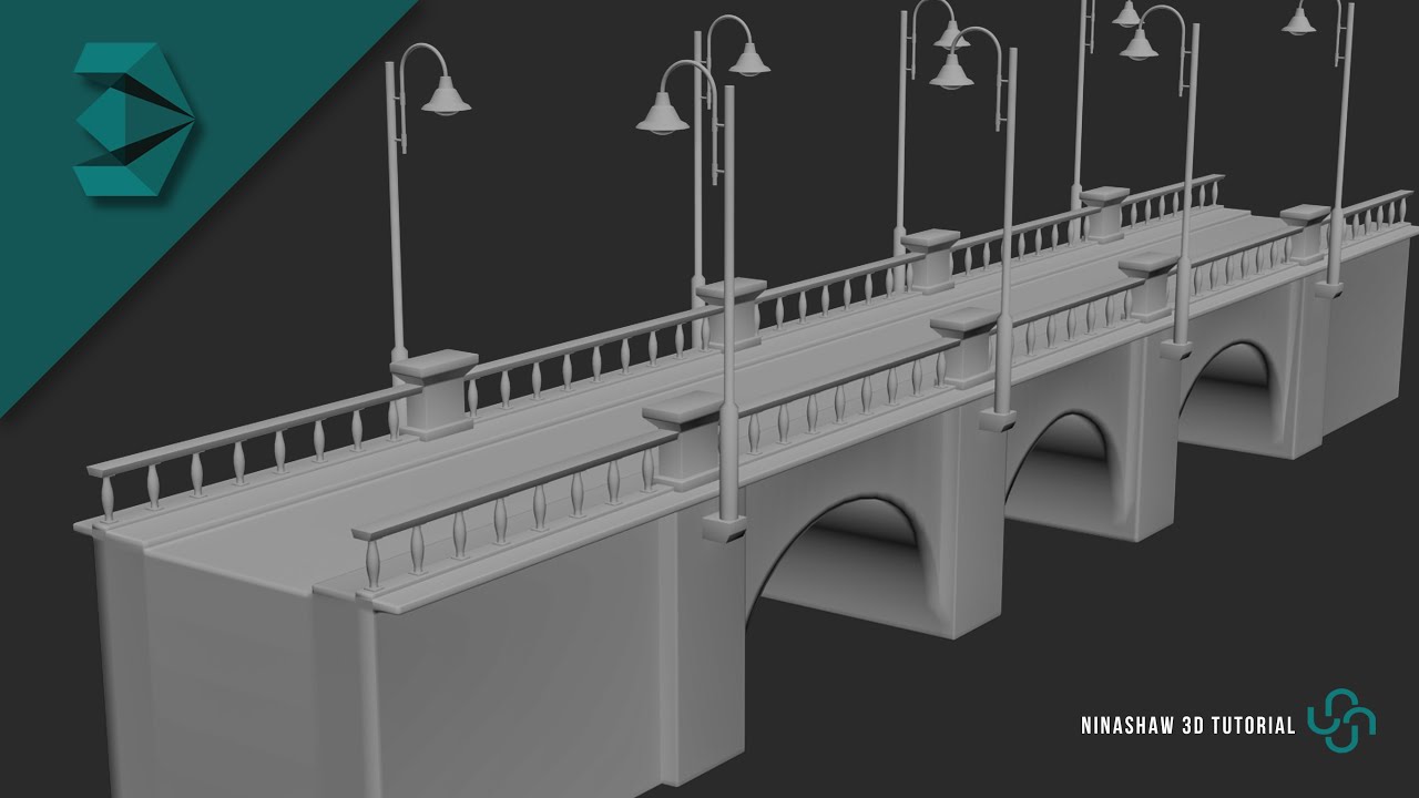 Autodesk 3ds Max Tutorial | Modeling a Stone Bridge