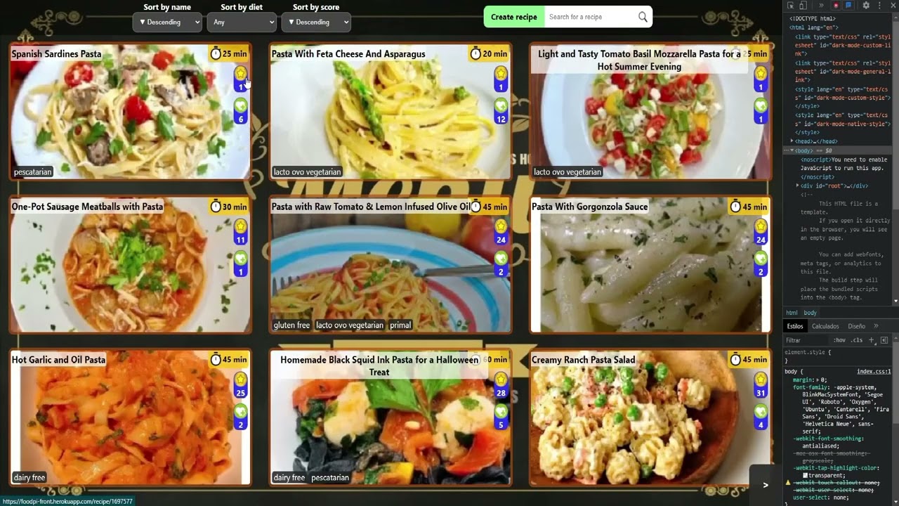 HENRY - Food Recipes PI presentation