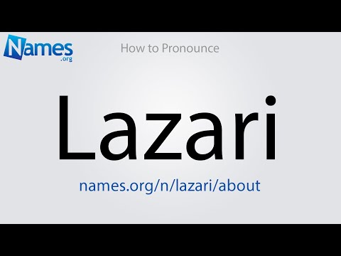 How to Pronounce Lazari