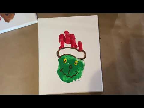 Christmas Handprint and Footprint Crafts