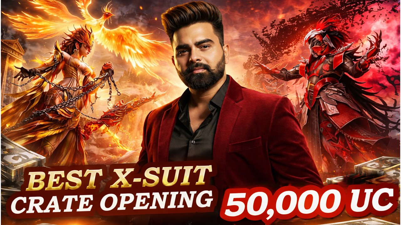 BLOOD RAVEN LEVEL 7🔥  $50000 UC MAX OUT NEW PHOENIXTRA X SUIT |X SUIT CRATE OPENING