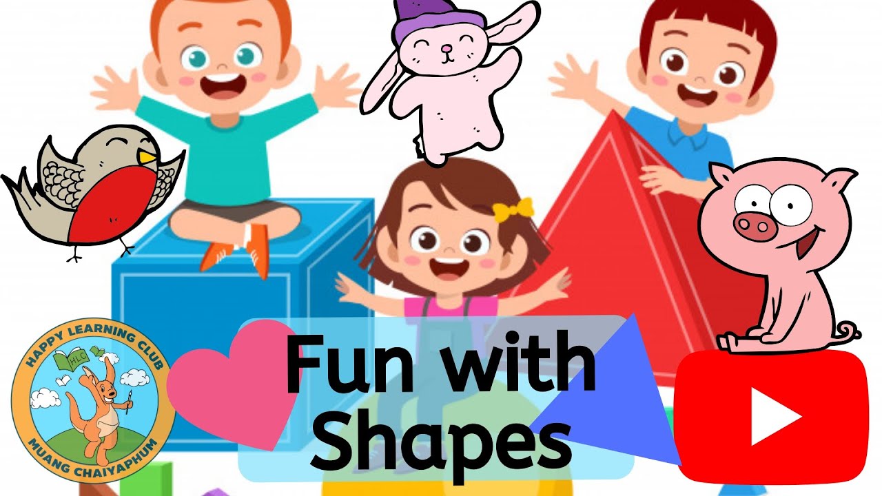ESL Videos For Kids Vocabulary 7 | Fun with Shapes | Learn English For Kids - Happy English