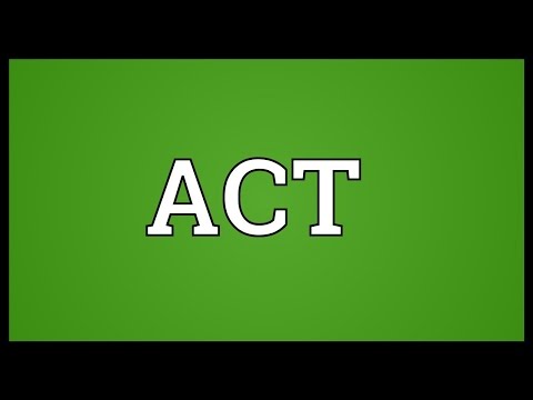 ACT Meaning