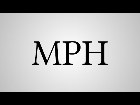 What Does "MPH" Stand For?
