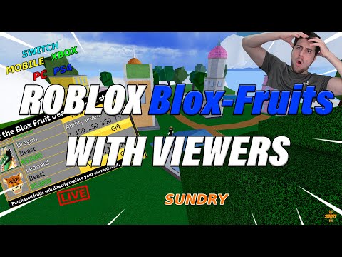 π΄24/7 Blox Fruits Private Server with viewers | New Update | Xbox PS4 PC | Fruit Giveaway (ReRun)