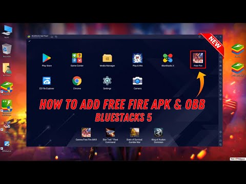 How To Add Free Fire APK and OBB File in Bluestacks 5