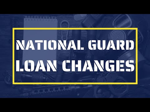New Home Loan Guidance in the National Guard!