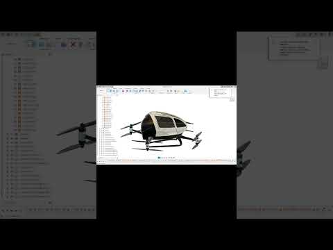 How I Design eHANG 184 Without Blueprint #3dmodelingsoftware #drone #automobile #fpvdrone #fpv