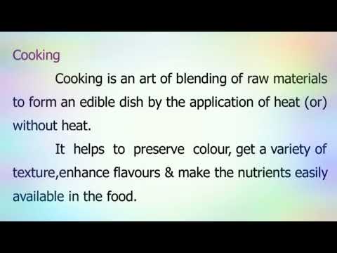Definition of Cooking