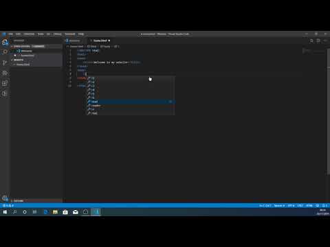 Using Visual Studio Code to make a website
