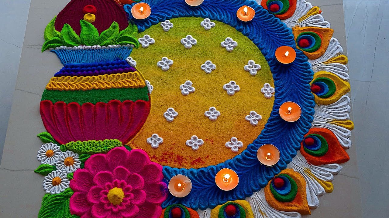 New Best Rangoli Unique Rangoli Designs - Blouse Designs