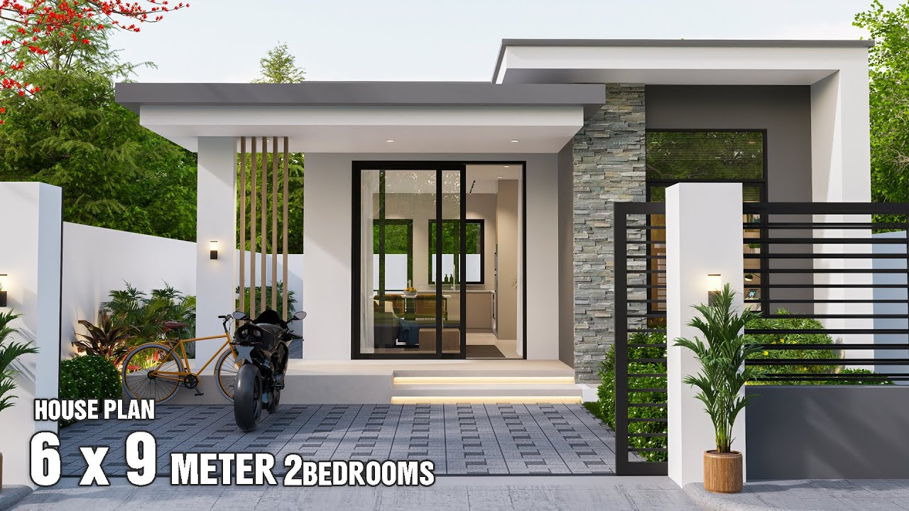 Modern House Design idea | 6 x 9 Meters (Simple and Modern) | 2Bedroom