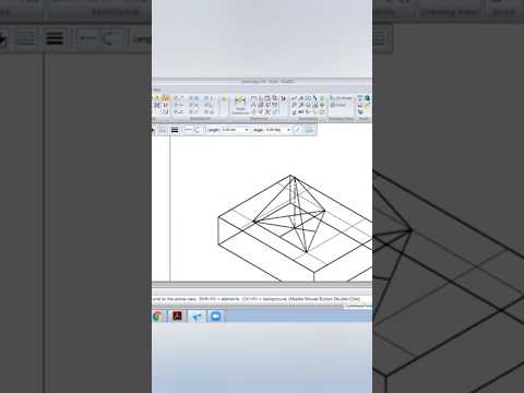 Tetrahedron on Rectangular prism: Isomertric Projection #engineeringdrawing #isometric #caed
