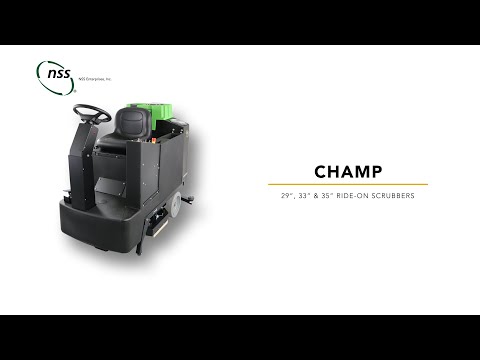 NSS® Champ 2929 RB Ride On Automatic Scrubber - 29", 350AH Wet | SESUCO