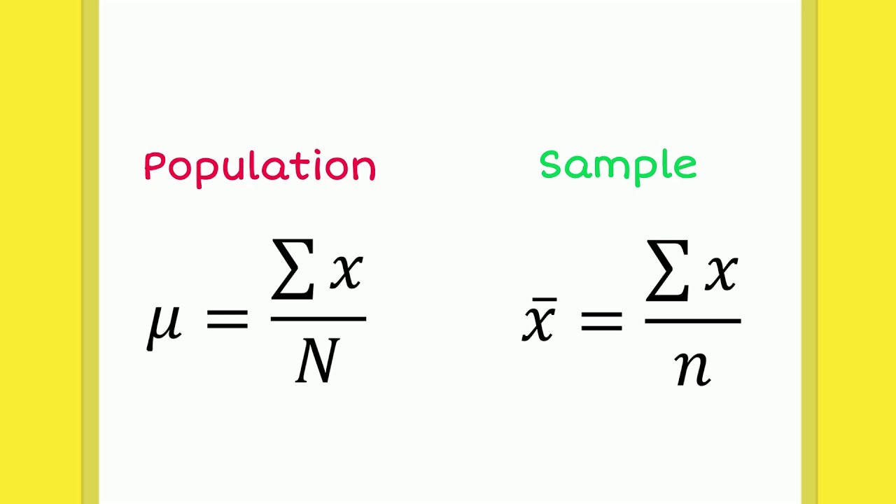 Statistics - How to Find the Mean