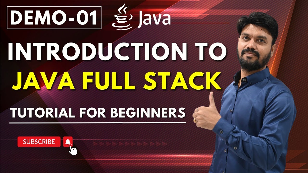 Java Full Stack Demo 01 | Introduction to Java Full Stack | Full Stack Tutorial | Harsha Trainings