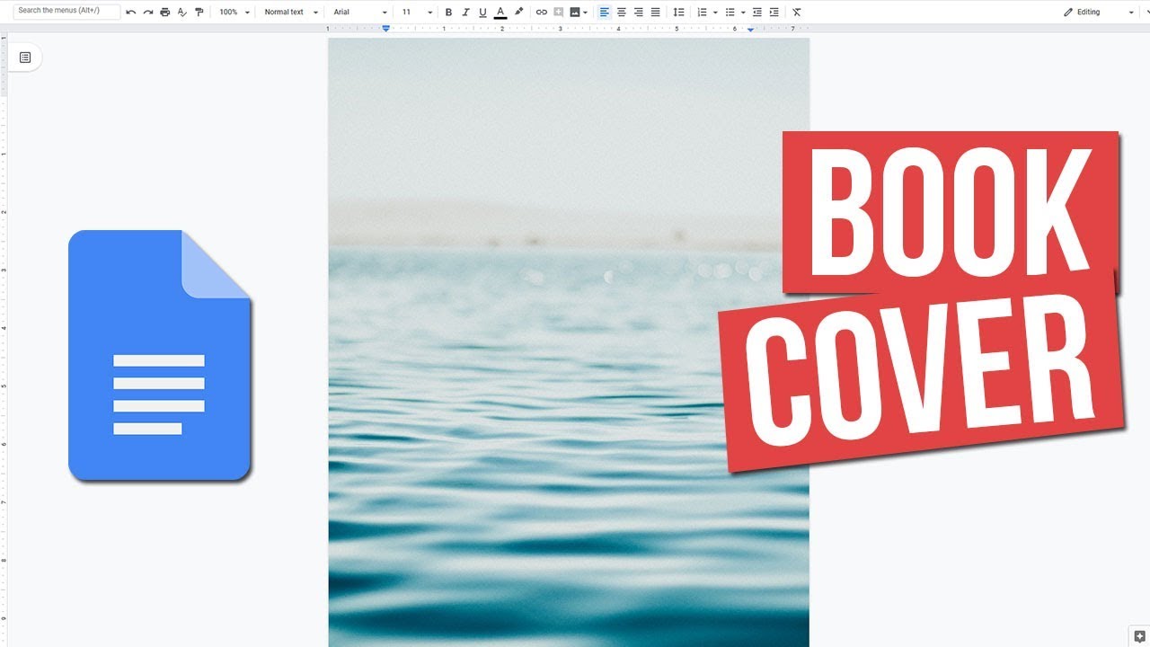 Book Image Cover on Google Docs (no margin)