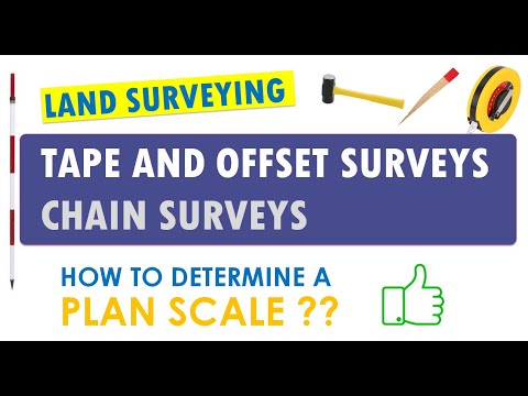 Tape & Offset Surveys | Chain Surveys | Plan/Map Scale